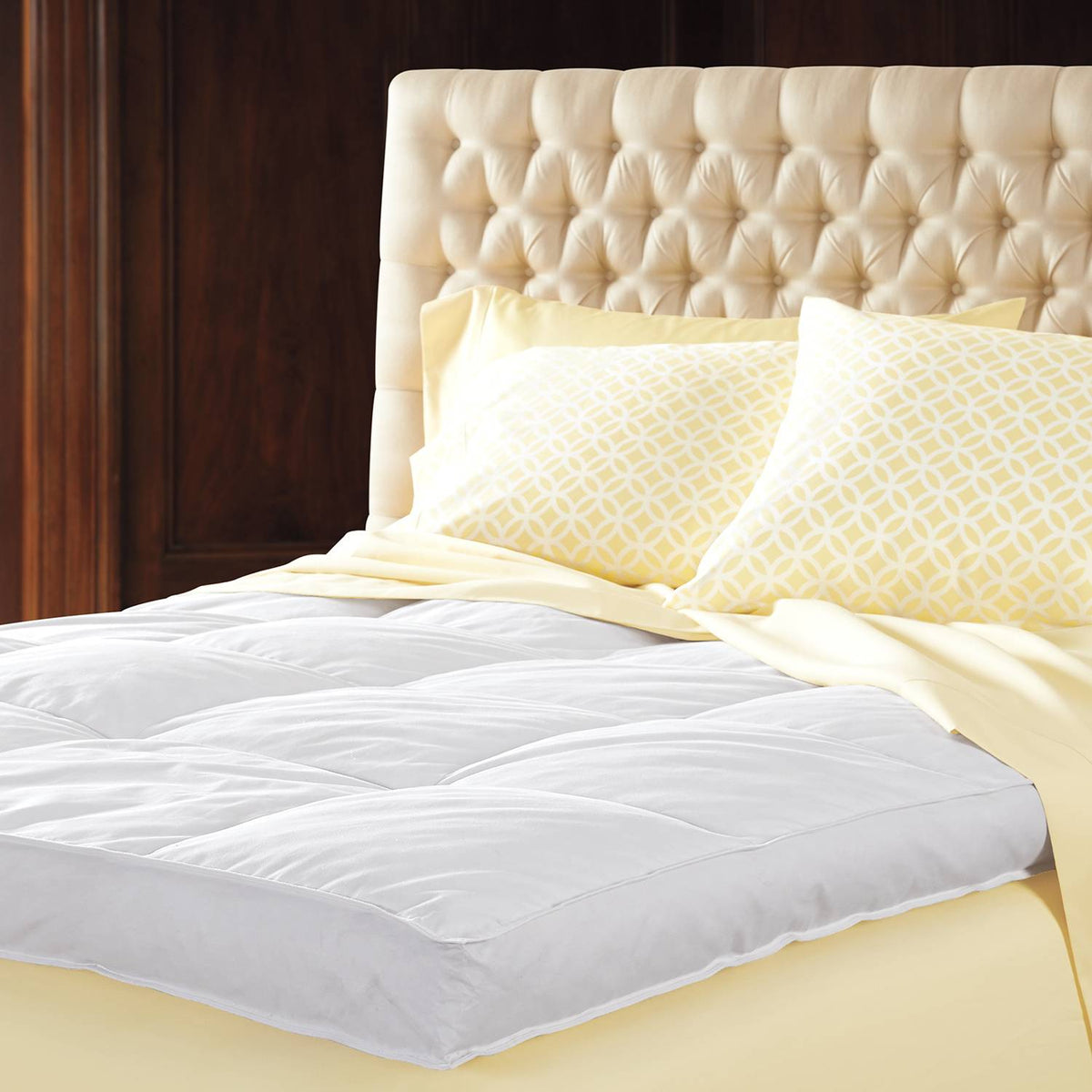 Deluxe Synthetic Fill Baffle Box Featherbed – Filomena Home